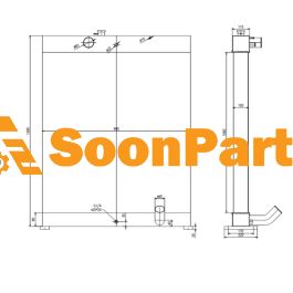 Buy Water Radiator 1115-01801 111501801 For Volvo Excavator EC360A at ...