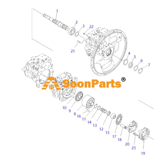 Buy Cylinder Block Assembly 708-2G-04710 7082G04710 For Komatsu ...