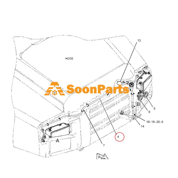 Buy Front Harness CA3362810 336-2810 3362810 For Caterpillar CAT Engine ...