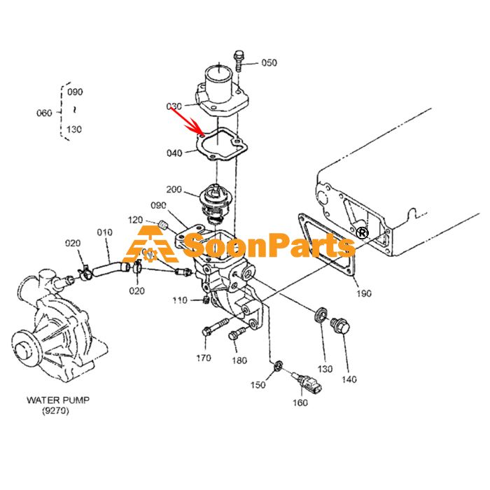 Buy Gasket 1C020-73272 1C02073272 For Hyundai 7-Series Skid Steer ...