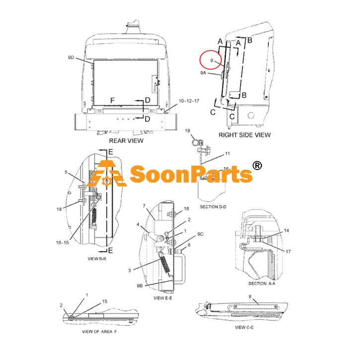 Buy Radiator Grill CA2420773 242-0773 2420773 For Caterpillar CAT ...