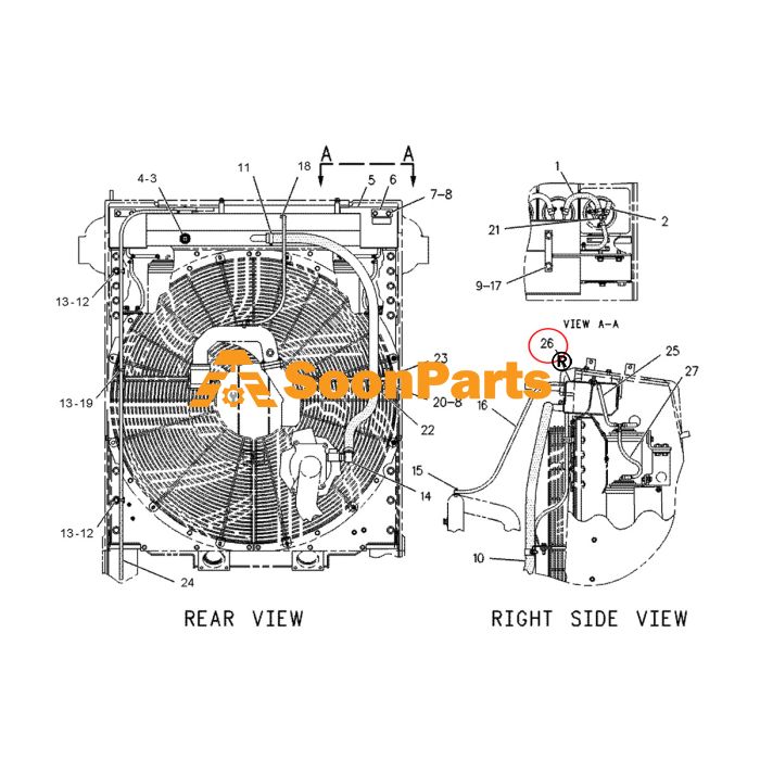 Buy Radiator Coolant Tank 115-9373 1159373 CA1159373 For Caterpillar ...