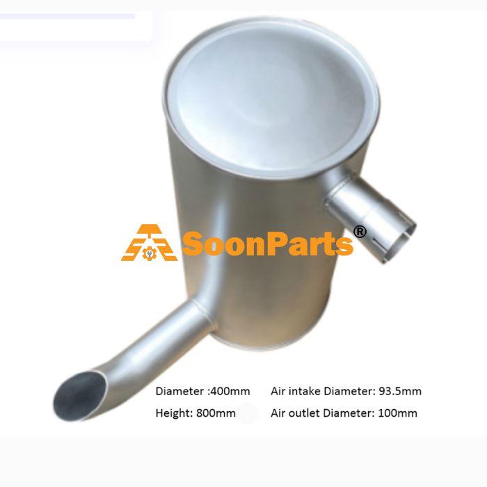 Silenciador 203-00048A para excavadora Doosan Daewoo SOLAR 300LC-7A ...