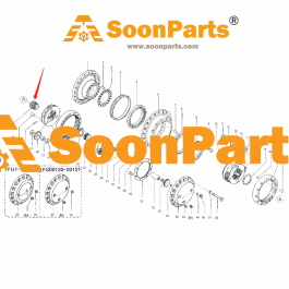 Travel Motor Sun Gear 096-3840 for Caterpillar Excavator CAT E200B ...