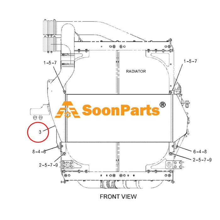 Core As-Aftercooler CA3651312 365-1312 3651312 For Caterpillar CAT ...