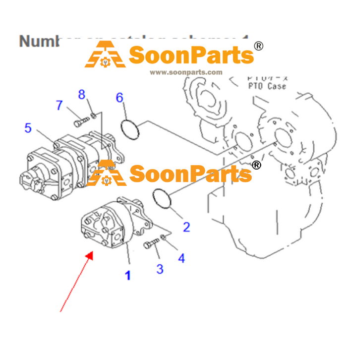Hydraulic Pump 705-21-46020 7052146020 for Komatsu Bulldozer D575A-3 ...