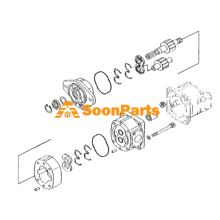 Hydraulic Pump SAL40 705-21-32060 7052132060 for Komatsu Wheel Loader ...
