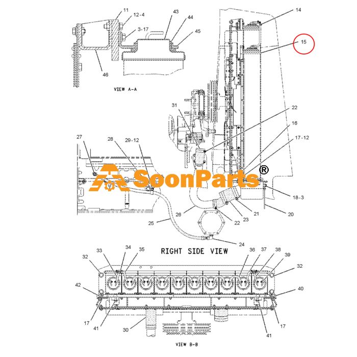Core As-Aftercooler CA1253943 125-3943 1253943 For Caterpillar Track ...